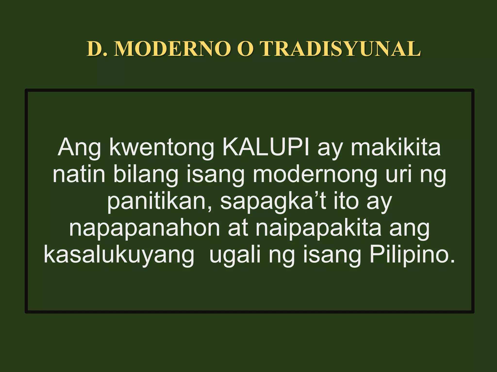 Ang Kalupi - Group7 BSED Filipino 3 | PPTX