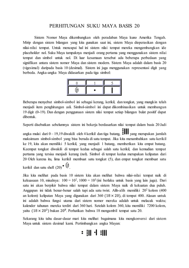 Angka maya | PDF