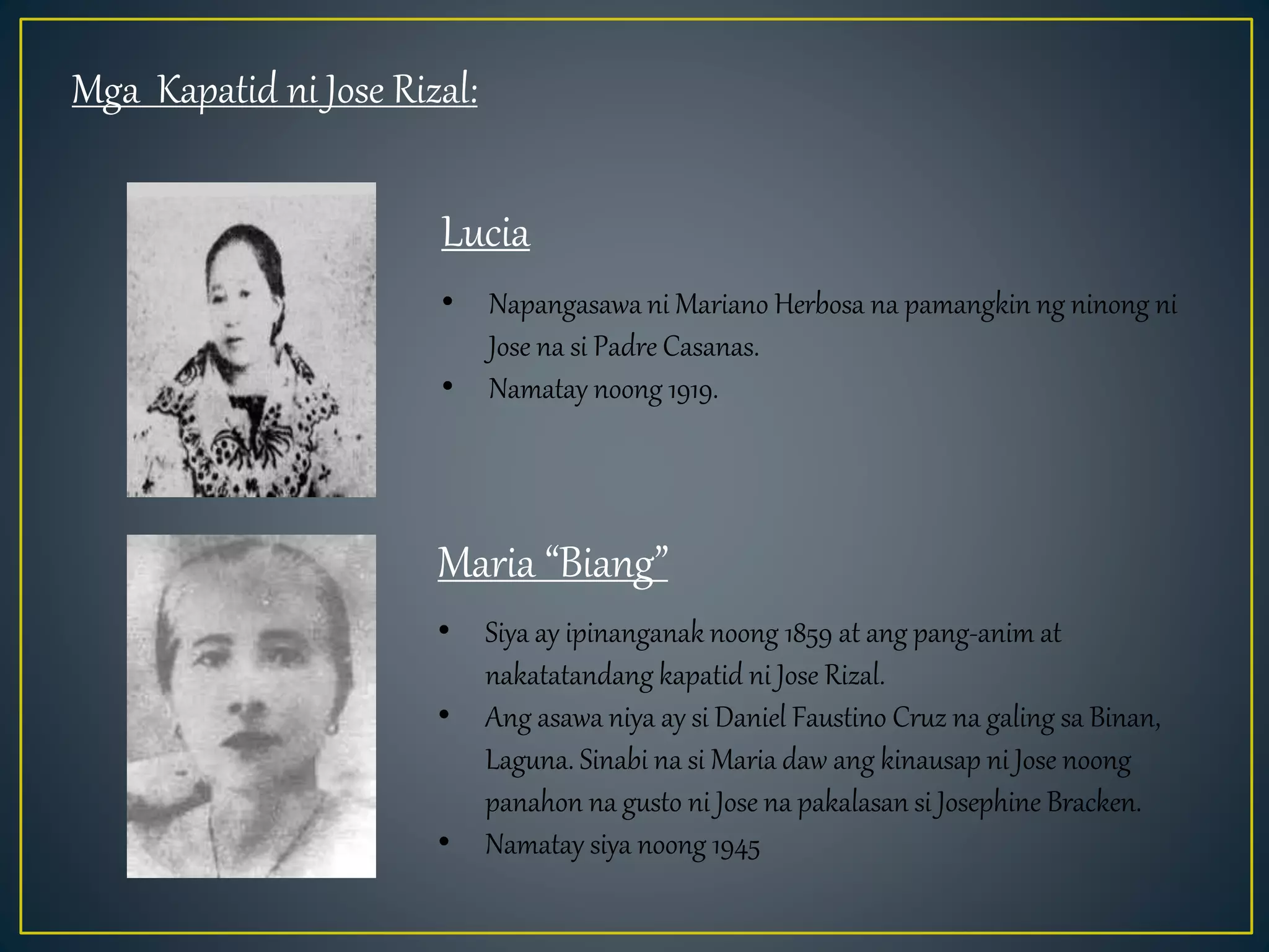 Angkan ni dr. jose p.rizal | PPTX