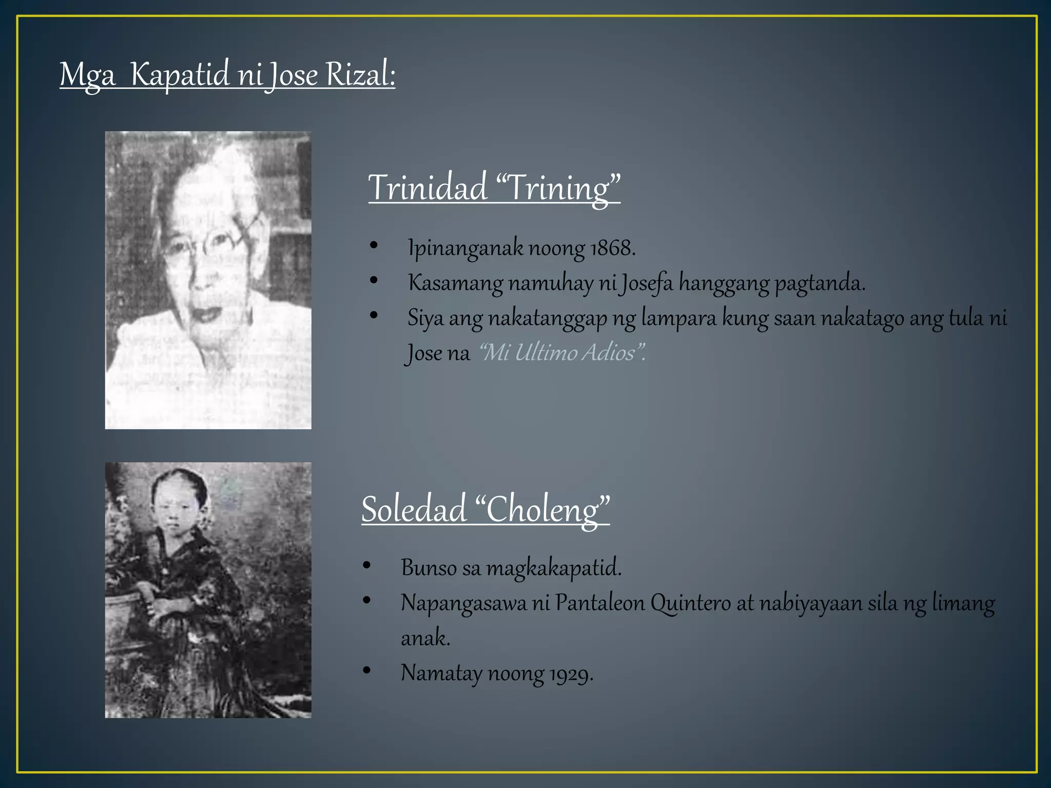 Angkan ni dr. jose p.rizal | PPTX