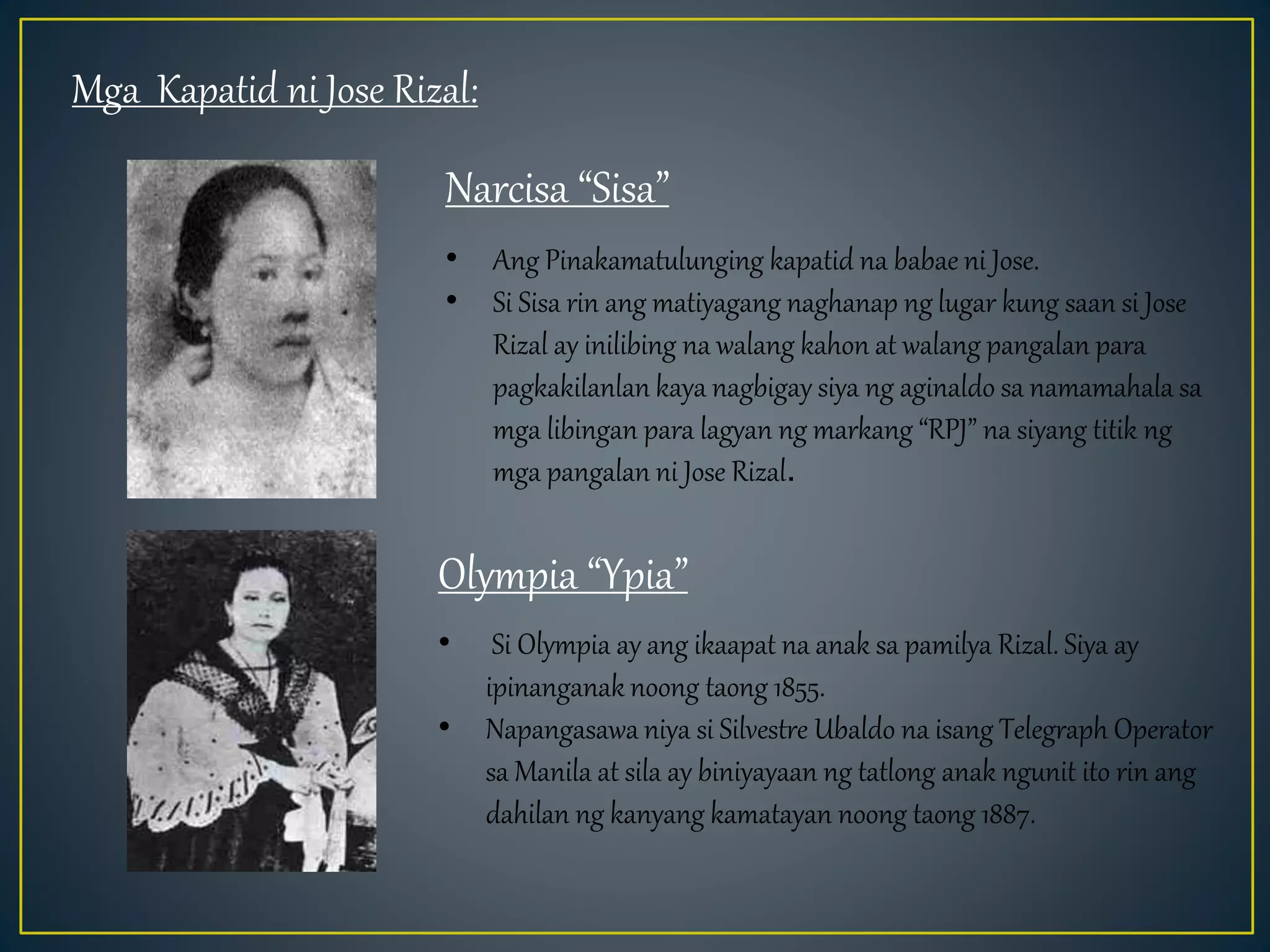 Angkan ni dr. jose p.rizal | PPTX