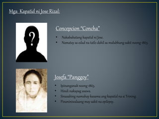 Angkan ni dr. jose p.rizal | PPTX