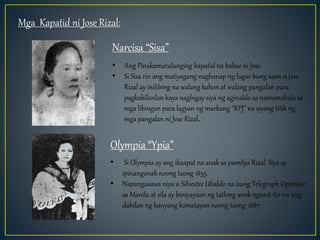 Angkan ni dr. jose p.rizal | PPTX