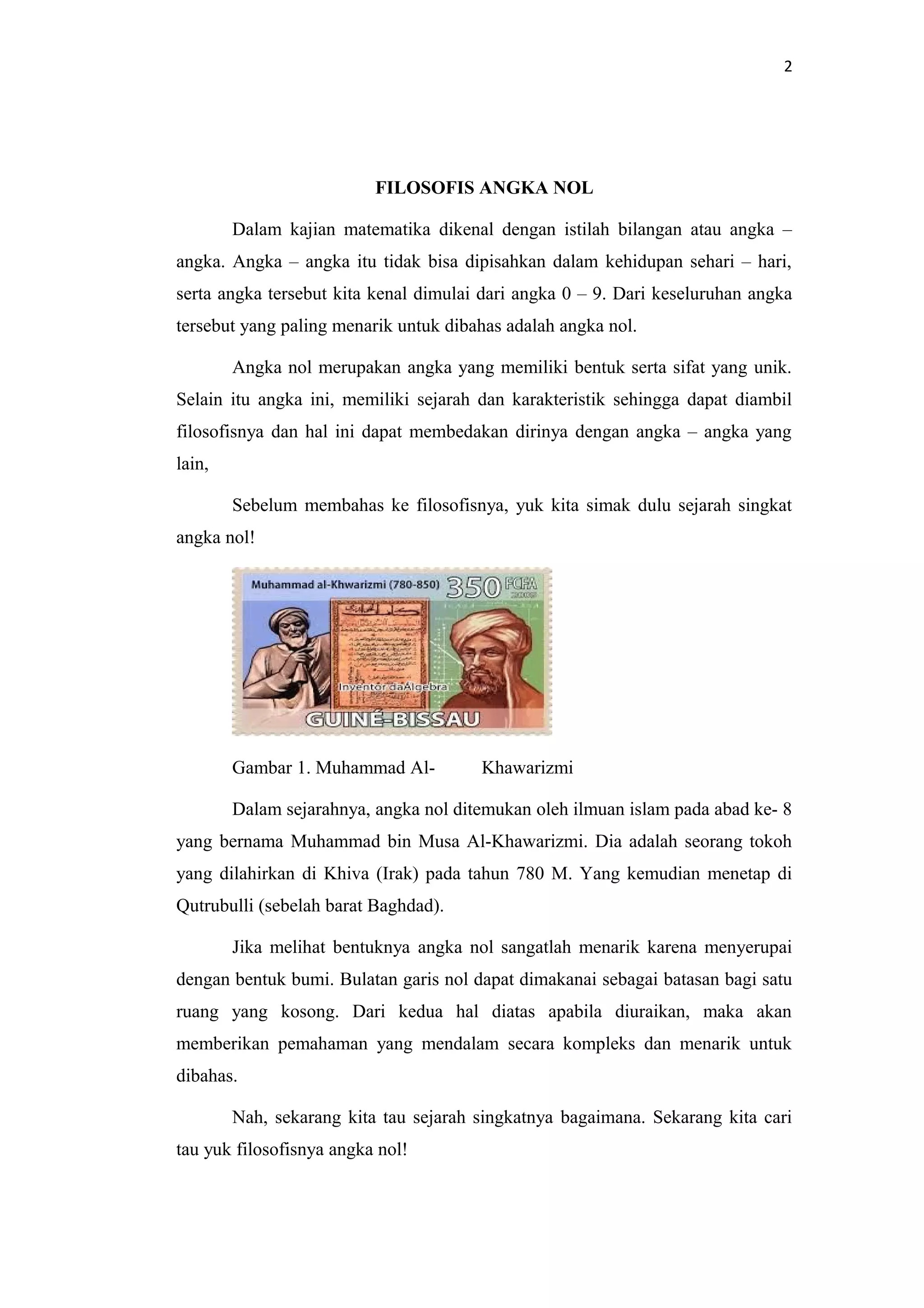 Filosofis Angka Nol | DOC