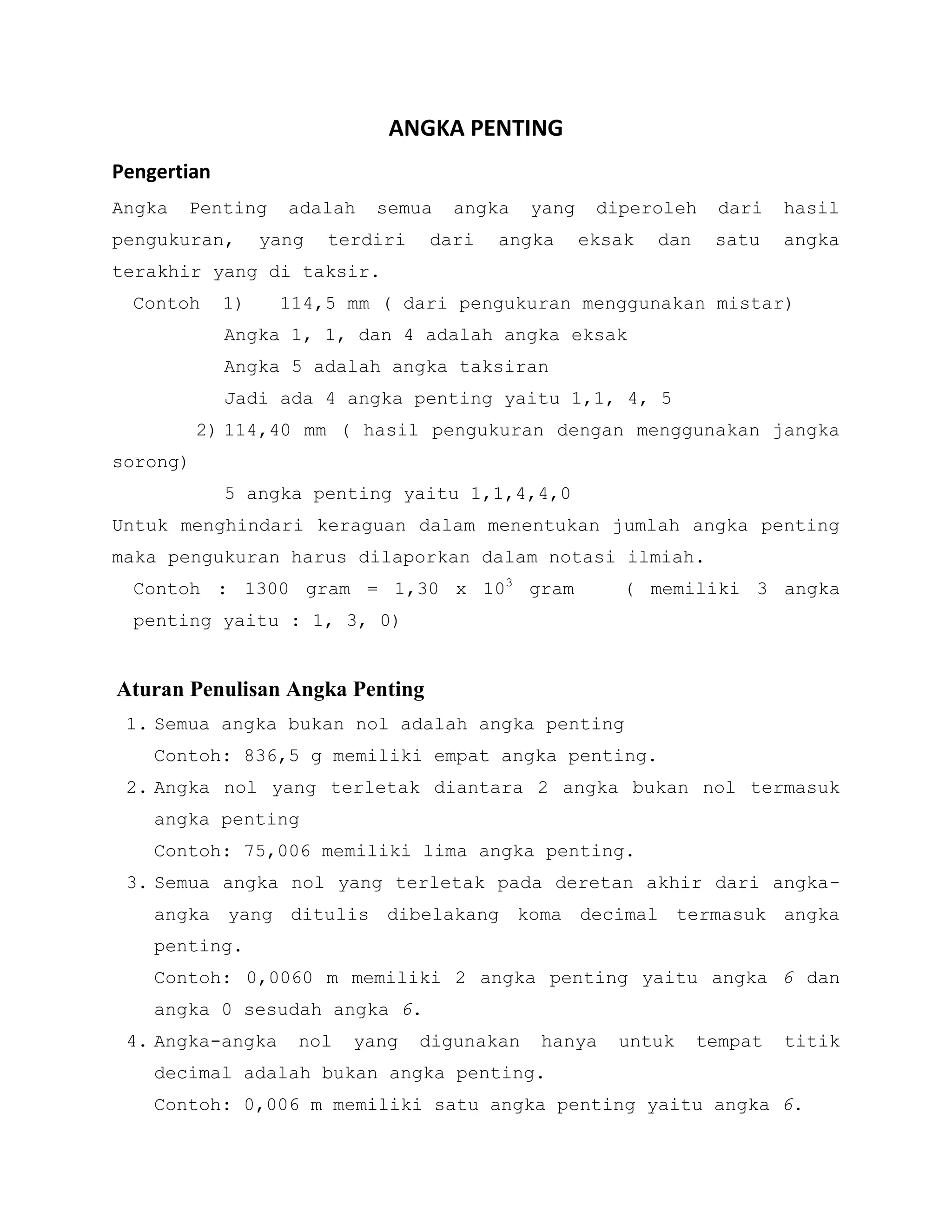 Angka penting | DOCX