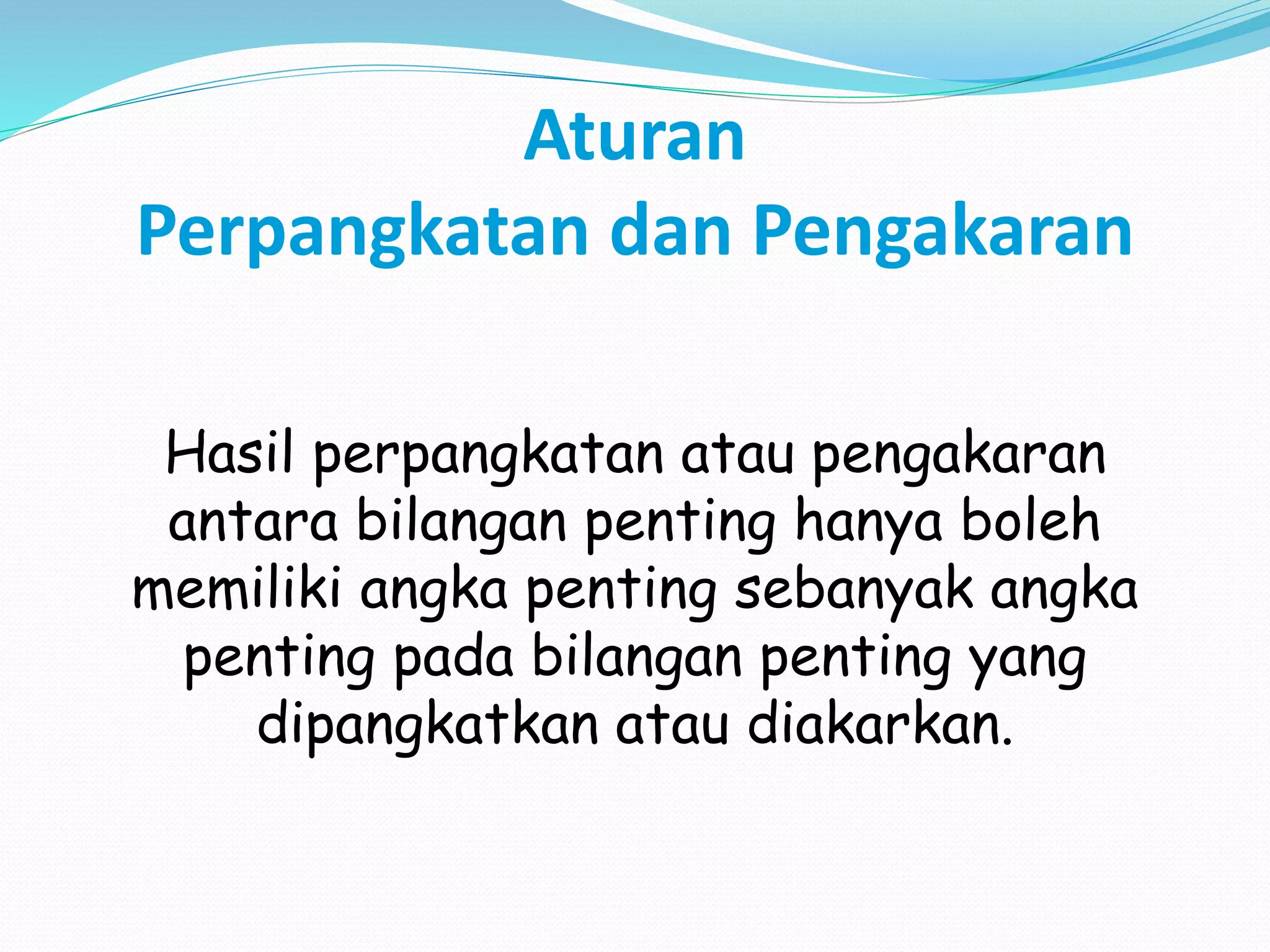 Angka penting | PPTX