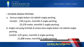 Angka penting dan notasi ilmiah | PPTX