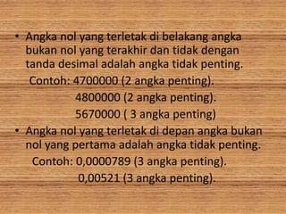 Angka penting | PPTX