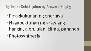 Ang Katangiang Pisikal ng Daigdig - Araling Panlipunan 8 | PPTX
