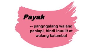 Ang Kayarian ng Pangngalan | PPTX
