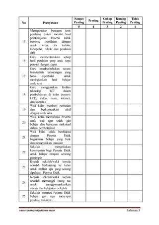 Angket oranng tua siswa smp | DOCX