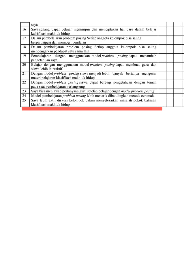 Angket respon siswa | DOCX