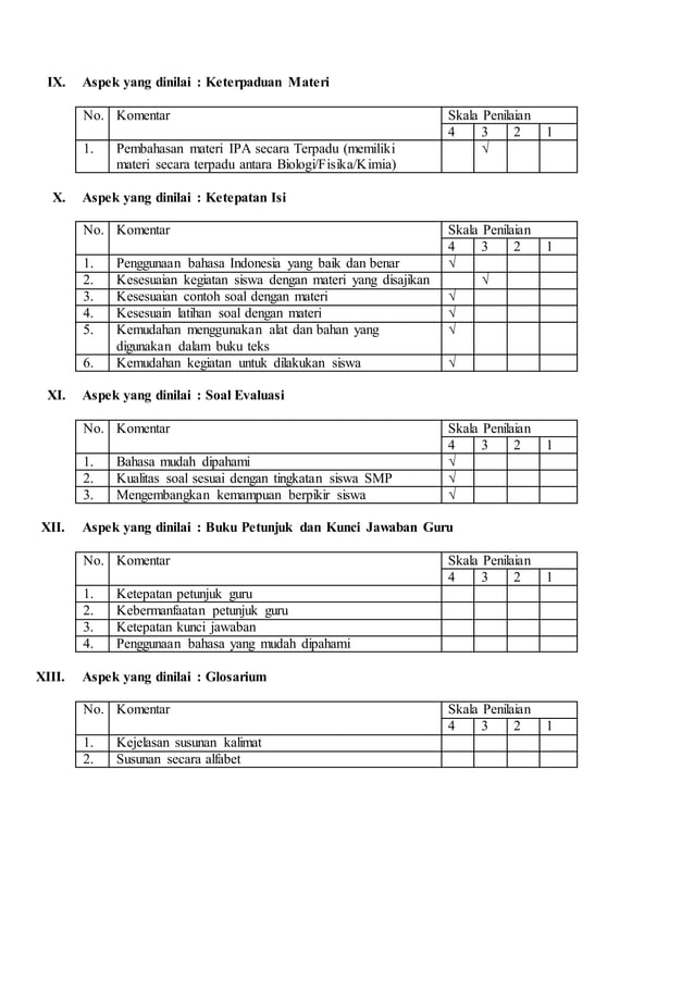 Angket validasi bahan ajar | DOCX