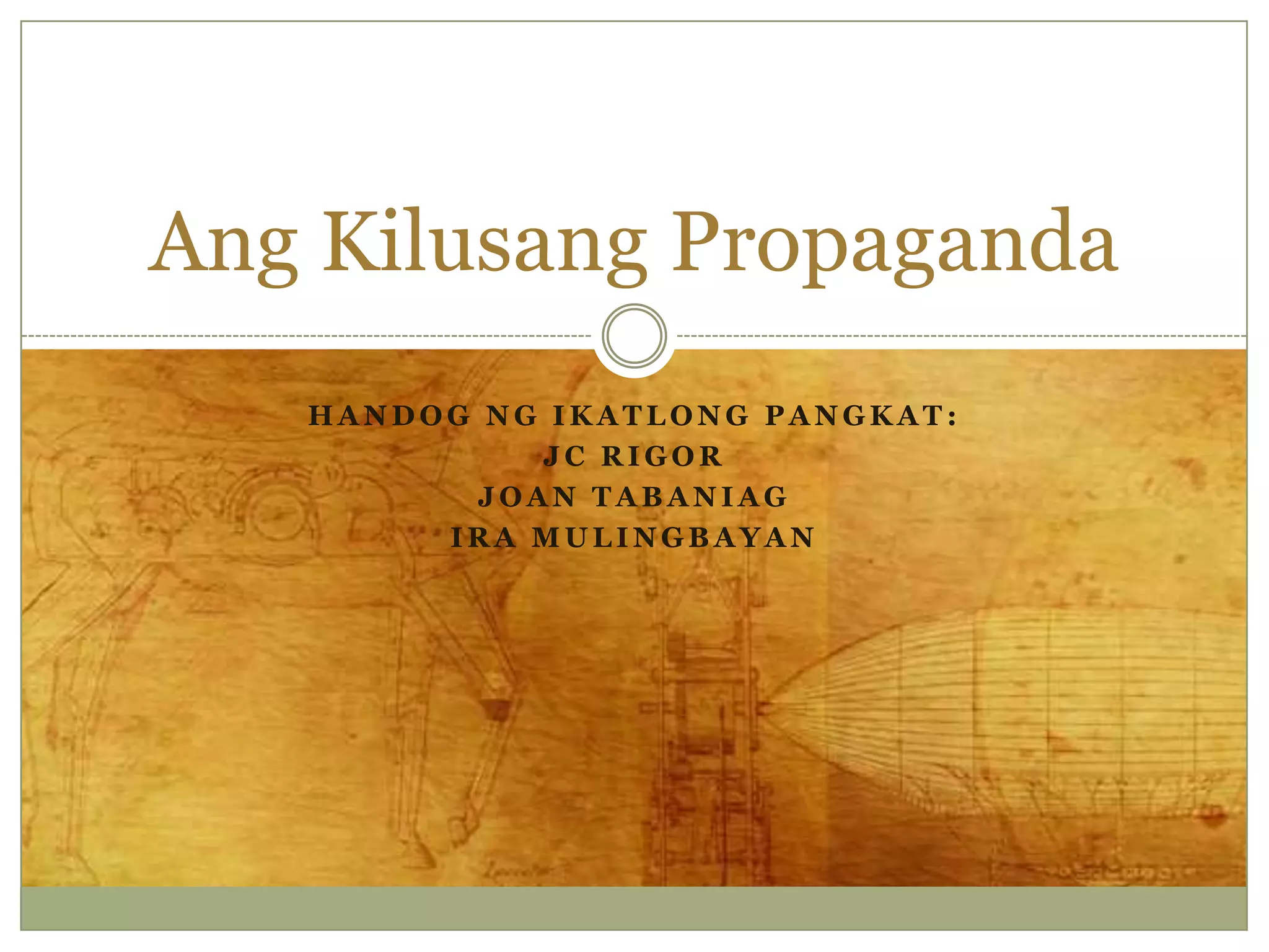 Ang kilusang propaganda | PPTX