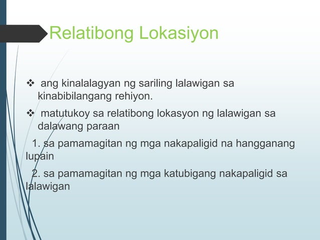 Ang Kinaroroonan ng mga Lalawigan | PPTX