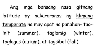 Ang klima at mga kaugnay na salik | PPTX