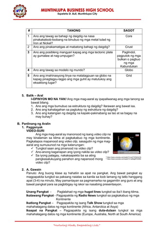 ANG KLIMA AT MGA KONTINENTE | PDF