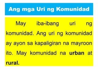 Ang Komunidad | PPTX