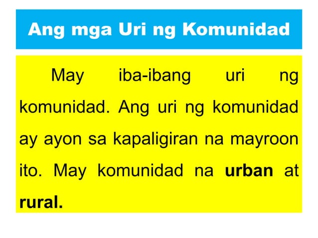 Ang Komunidad | PPTX
