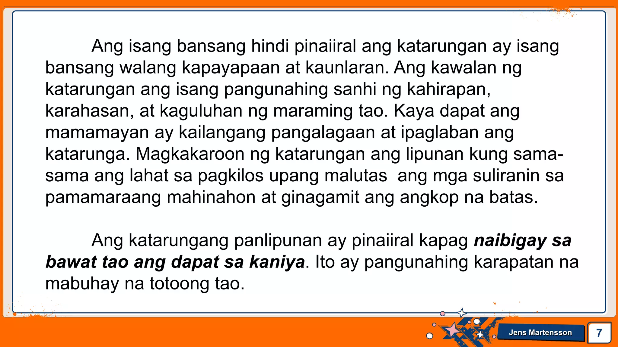 Ang konsepto ng katarungan | PPTX