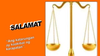 Ang konsepto ng katarungan | PPTX