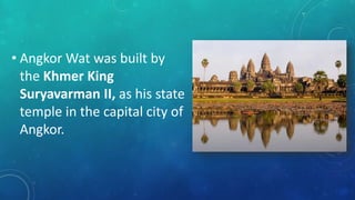ANGKOR WAT Religion Influences | PPTX