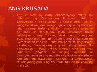 Ang krusada | PPTX