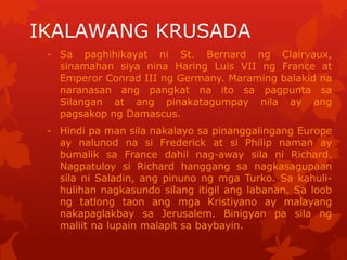 Ang krusada | PPTX