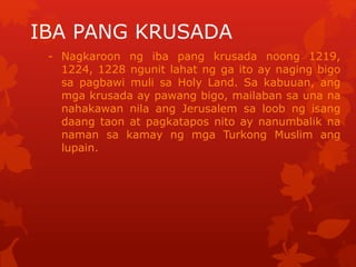 Ang krusada | PPTX