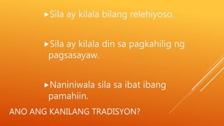 Ang kultura at tradition ng bicolano (tinapay) | PPTX