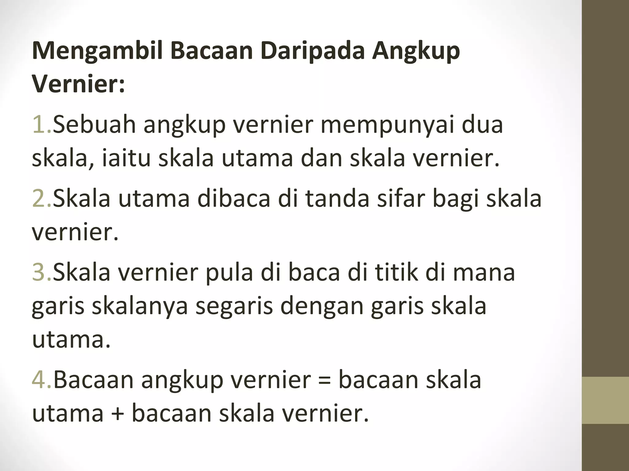 Angkup vernier & tolo skru mickometer | PPT