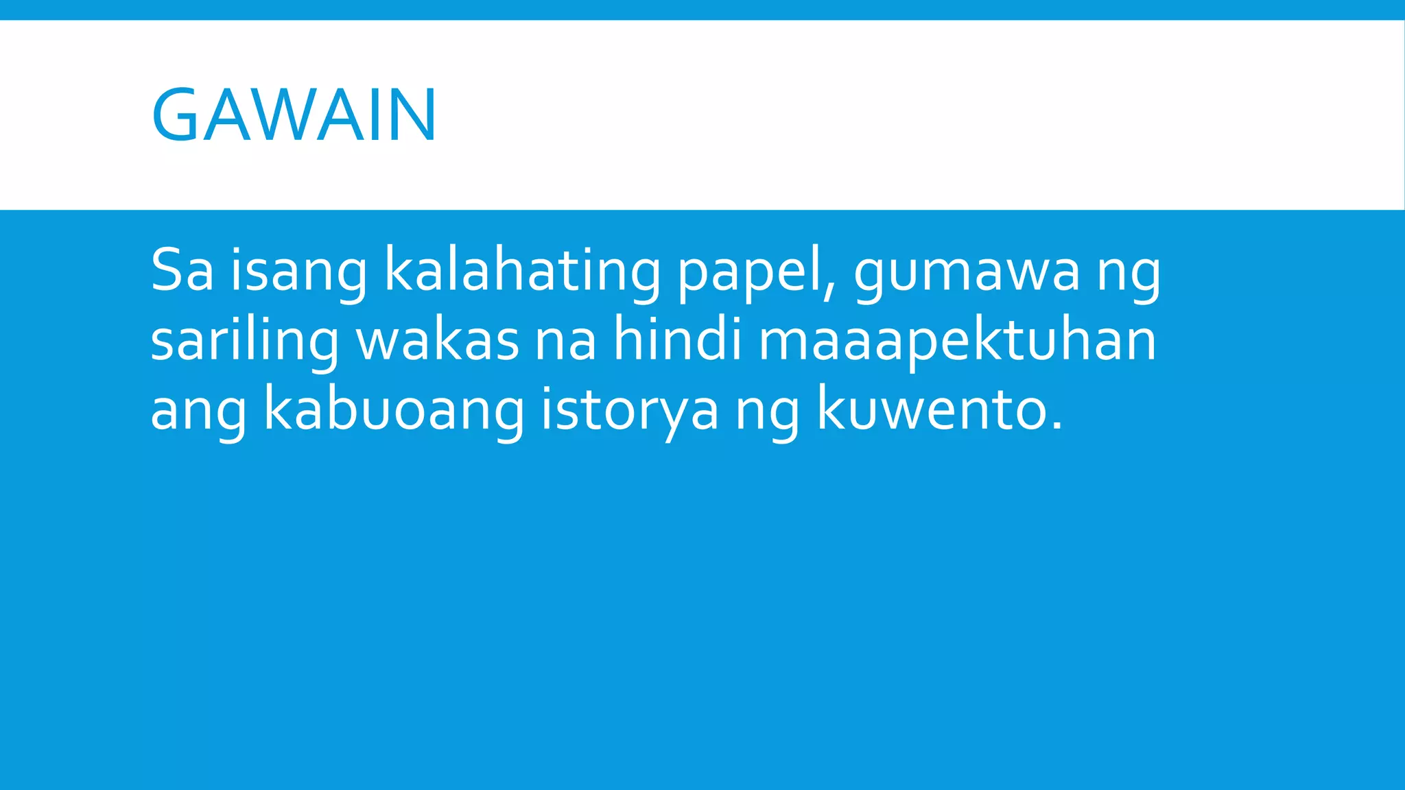 Ang Kuwento ng Isang Oras ni Kate Chopin | PPTX