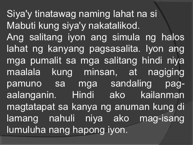 Ang kuwento ni mabuti