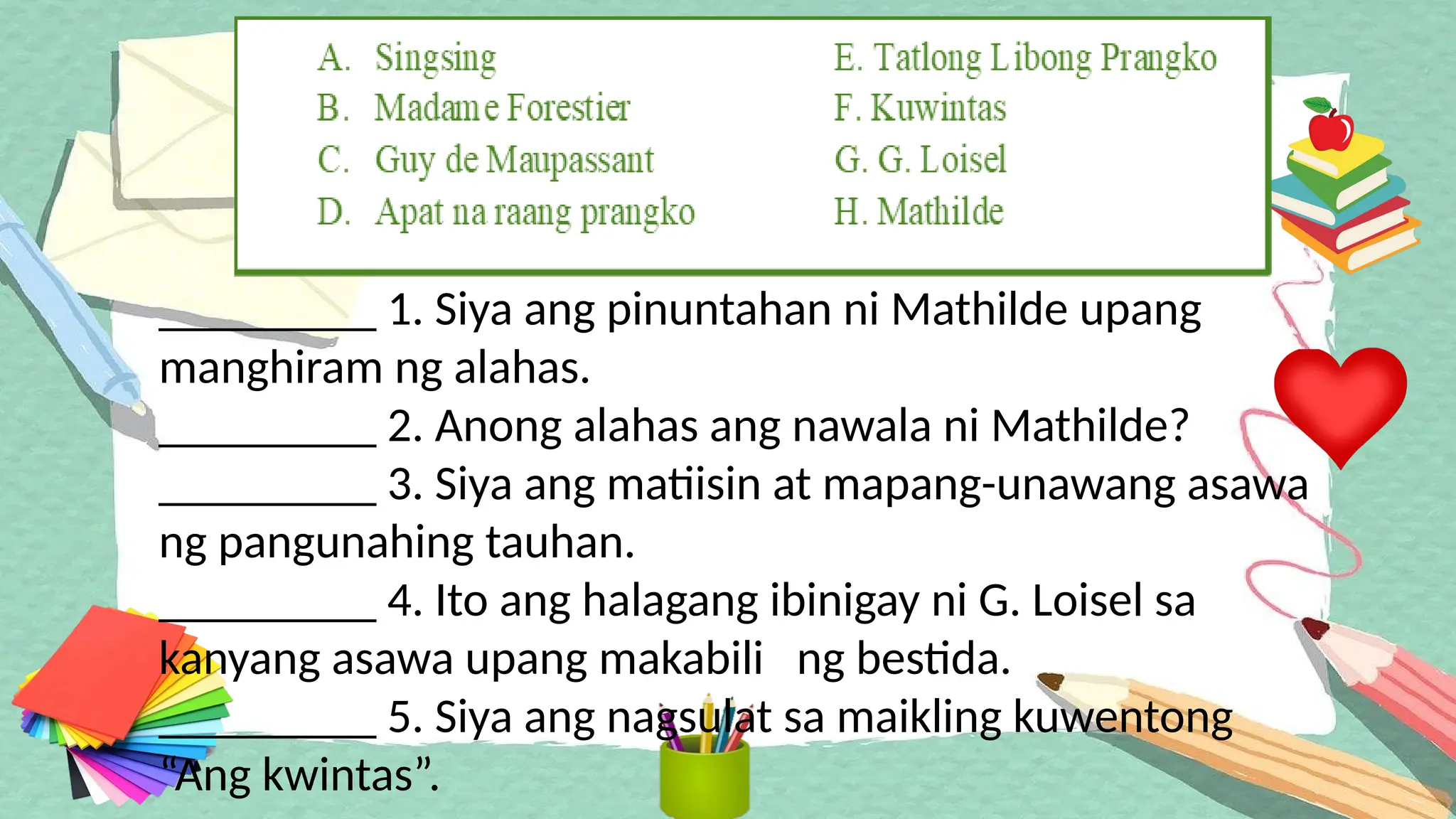 Ang Kuwintas_Grade 10 Filipino- Unang markahan | PPTX