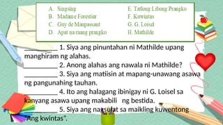 Ang Kuwintas_Grade 10 Filipino- Unang markahan | PPTX