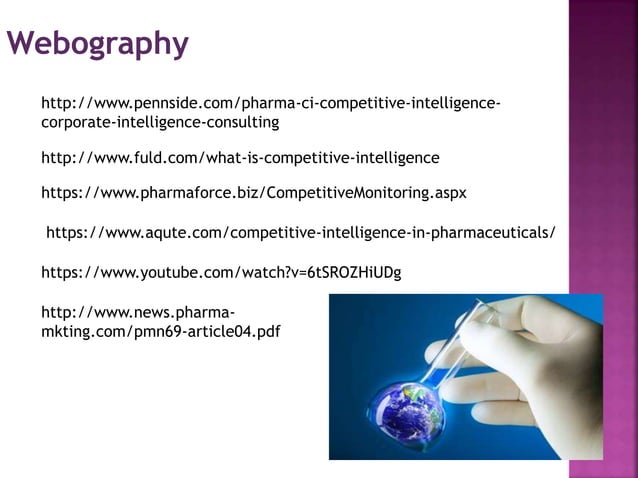 Pharmaceutical competitive intelligence | PPTX