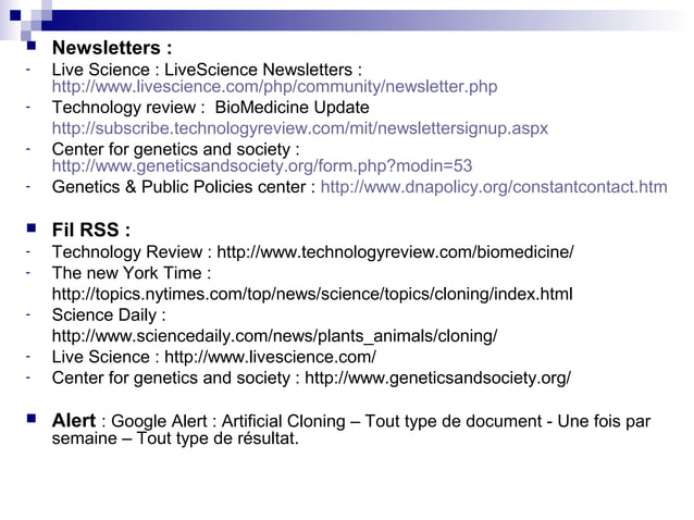Gidowatch - Artificial cloning | PPT