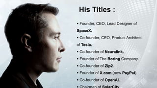 Presentation About Elon Musk | PPTX
