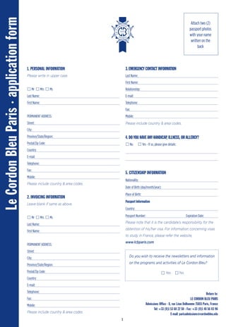 Le Cordon Bleu Paris 2011 | PDF