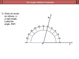 Angle Addition Postulate In Real Life