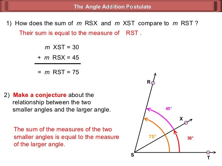 Angle Addition Postulate (Geometry 3_3)