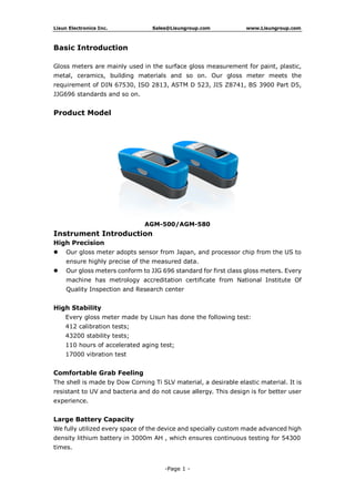 Angle gloss-meter | PDF