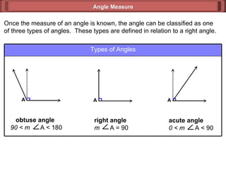Angle Measure (Geometry 3_2) | PPT