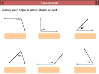 Angle Measure (Geometry 3_2) | PPT