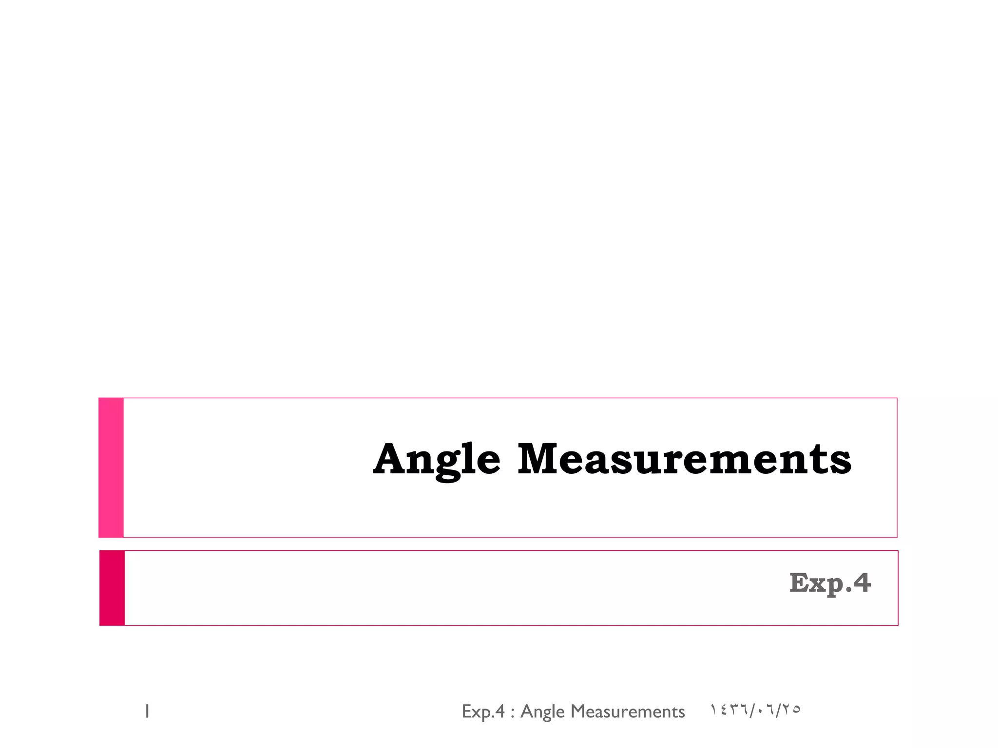 Angle measurements | PPT