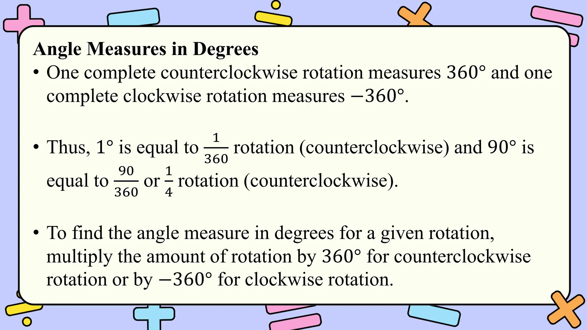 Angle Measures - Definition - Computation | PPT