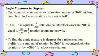 Angle Measures - Definition - Computation | PPT