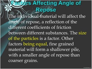 Angle of Repose( Seamanship) | PPTX