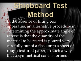 Angle of Repose( Seamanship) | PPTX