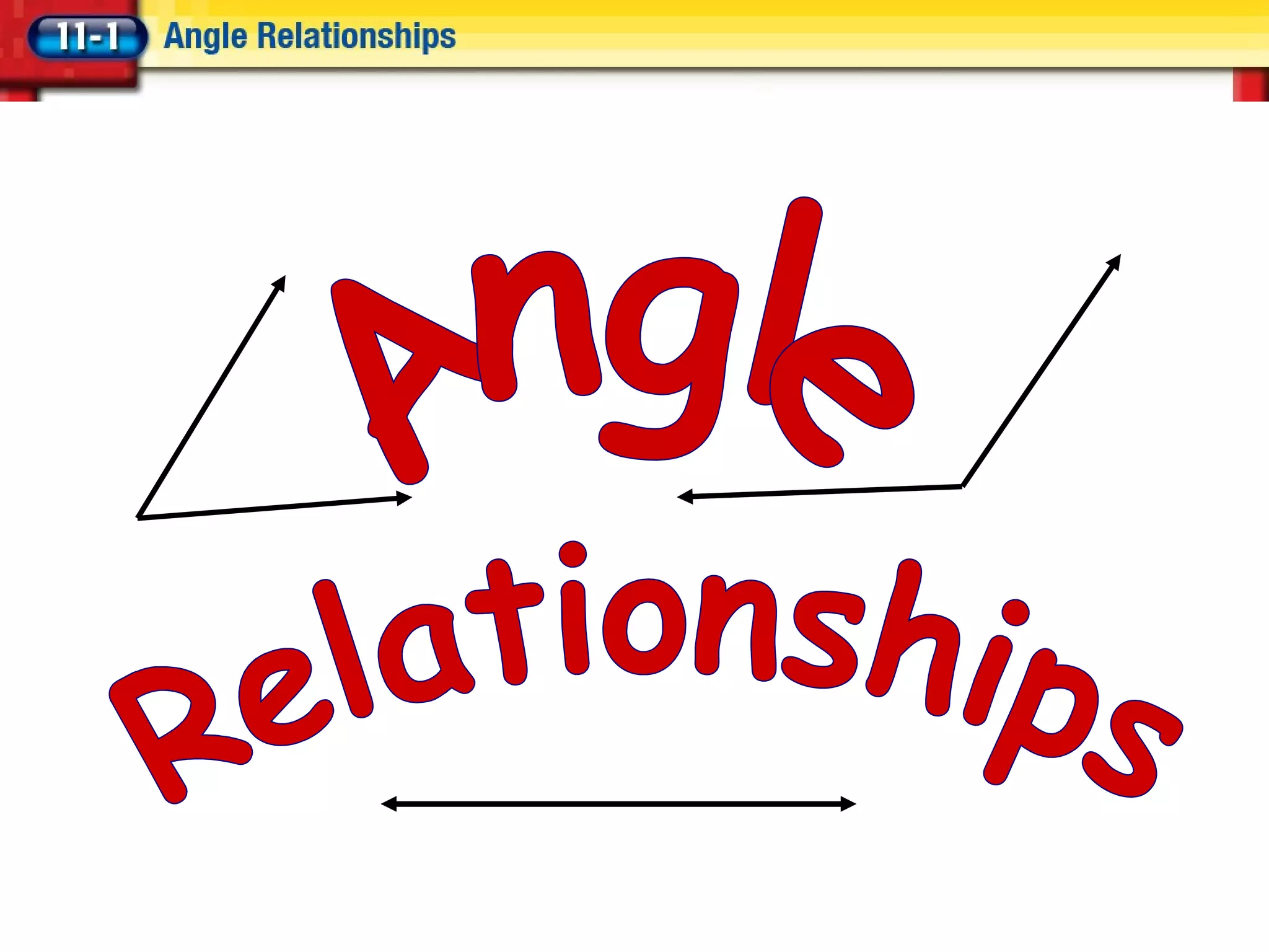 Angle Relationships Power Point | PPT
